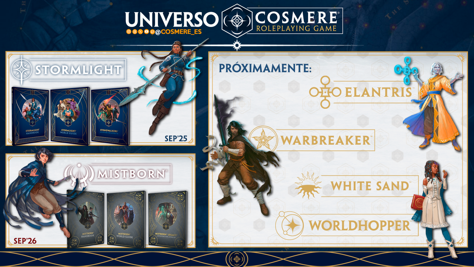 El arte de los juegos del Cosmere y el nuevo Universo Cosmere RPG ...